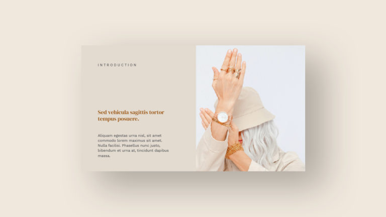 Minimalist Beige Powerpoint Presentation Template | Artzap Stuԁio