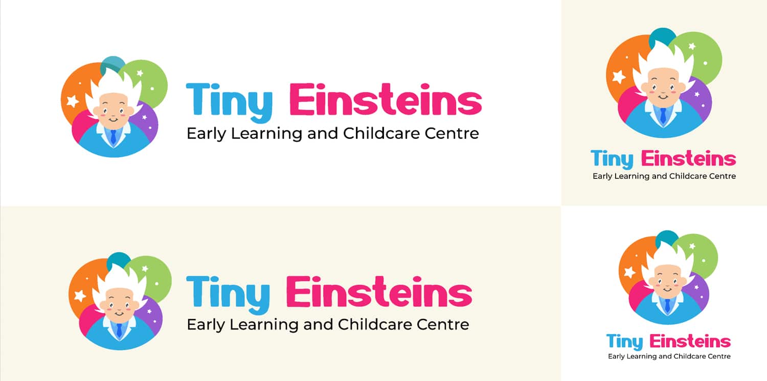 Logo Redesign for Tiny Einsteins | Artzap Stuԁio